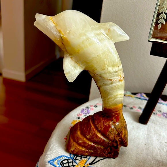 Accents | Vintage Carved Stone Dolphin | Poshmark